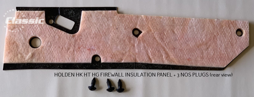 HOLDEN HK HT HG FRONT FIREWALL INSULATION PANEL & 3 NOS PLUGS – Classic ...