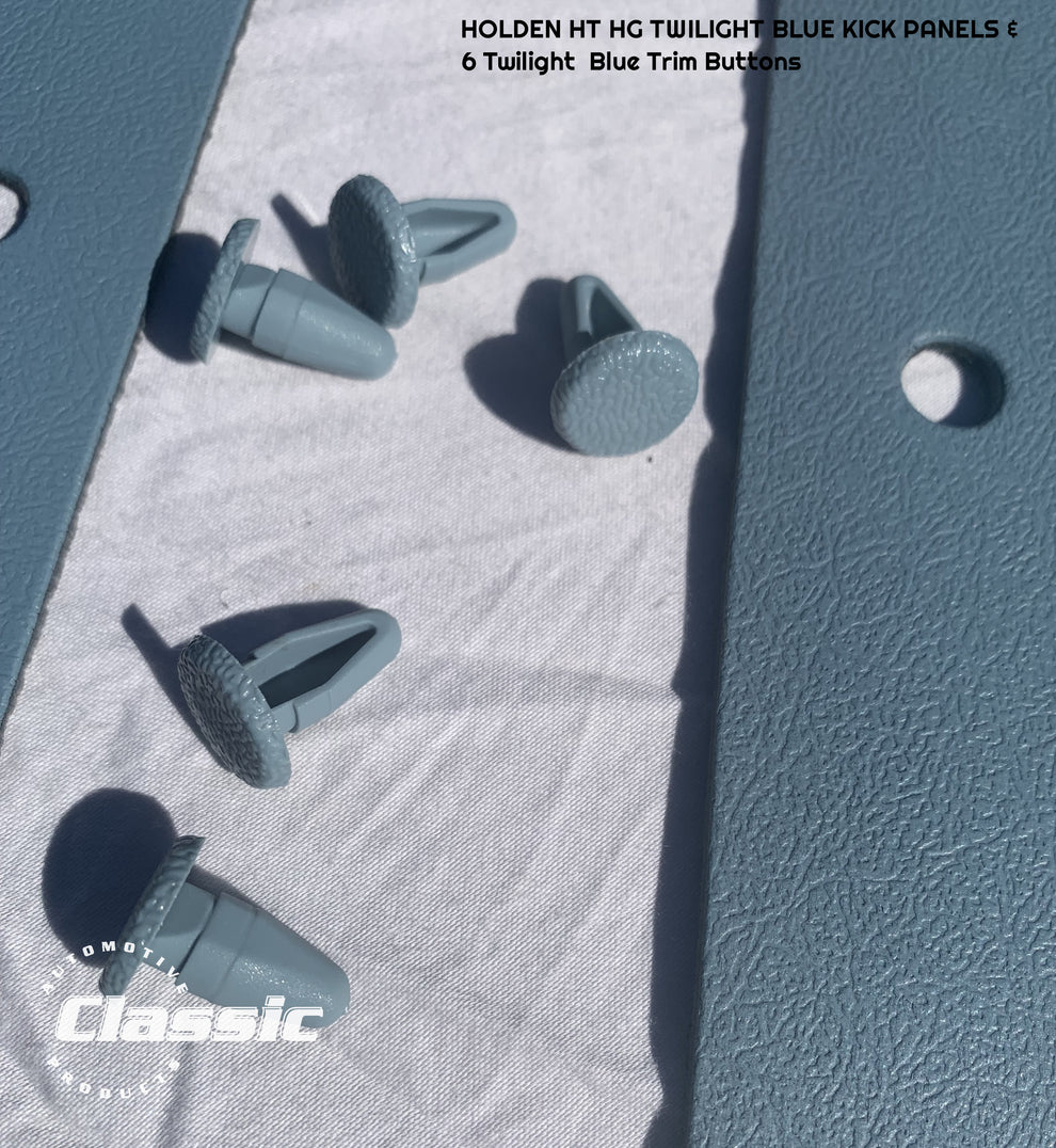 HOLDEN HT HG Side Kick Panels TWILIGHT BLUE (pair) Inc 6 Twilight Blue ...